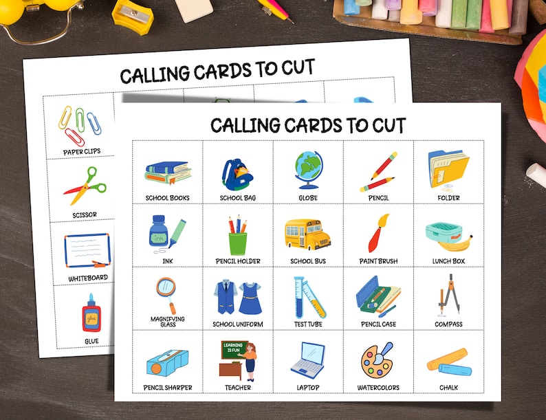 Back to School Bingo Game, 30 Printable Bingo Cards, First Day of ...