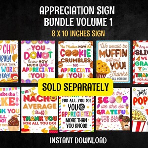 Crumble Cookie Appreciation Sign, Teacher Appreciation, Team Staff ...