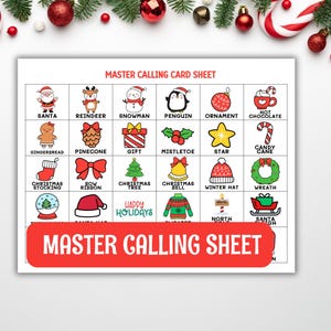 50 Christmas Bingo Cards Printable, Christmas Party Game, Christmas ...