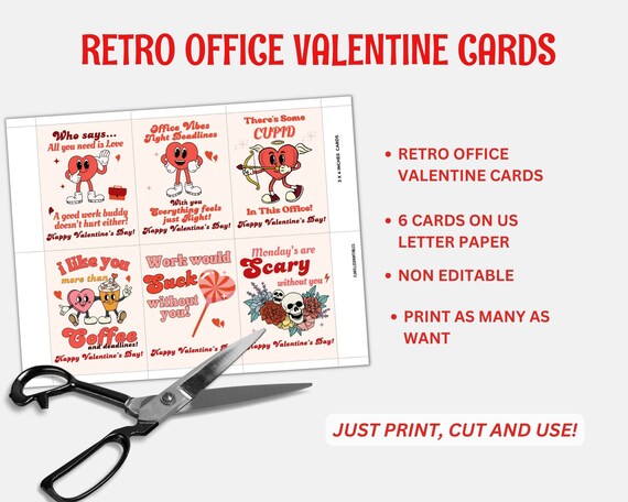 Tarjetas Del Día De San Valentín De La Oficina