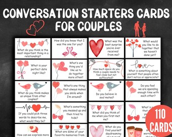 Conversation Starters Cards - Etsy