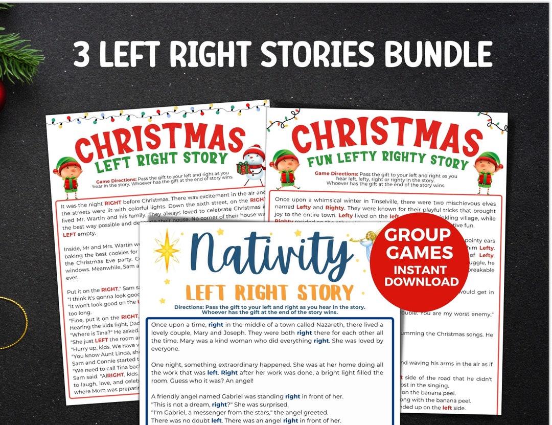 Left Right Christmas Games, Christmas Party Game Kids, Pass the Gift ...