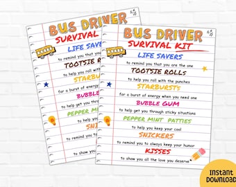 Bus Driver Survival Kit - Etsy