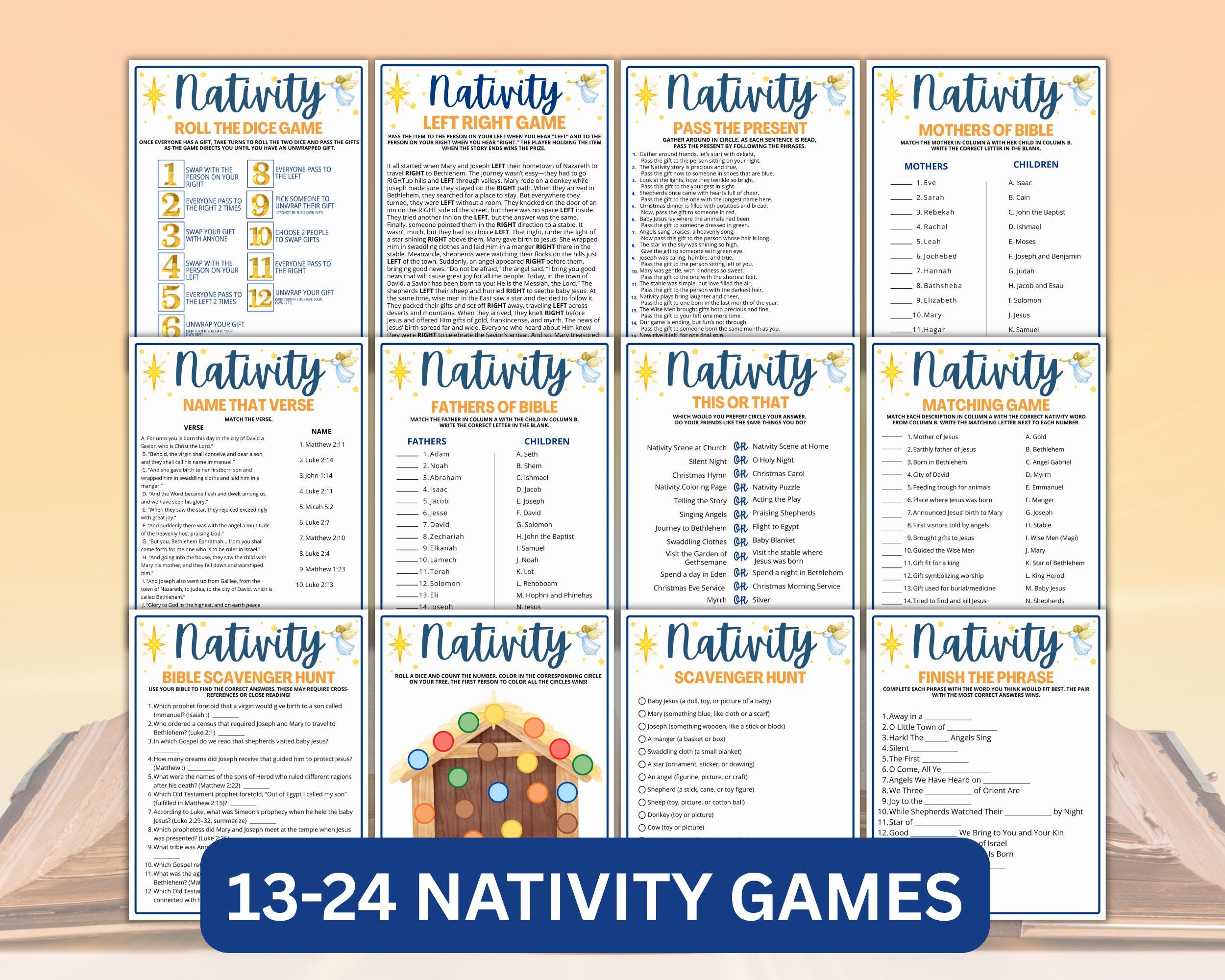 Bible Christmas Games, Nativity Games Activities, Church Christmas ...