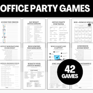 Office Party Games, Work Party Games, Team Building Games for Team Members Staff Coworker Party ...