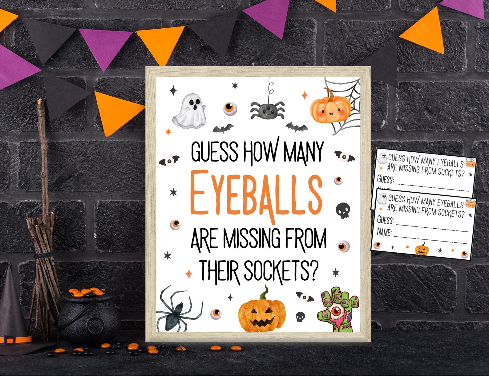 Halloween Guessing Game, Easy Halloween Game for Adults Kids, How Many ...