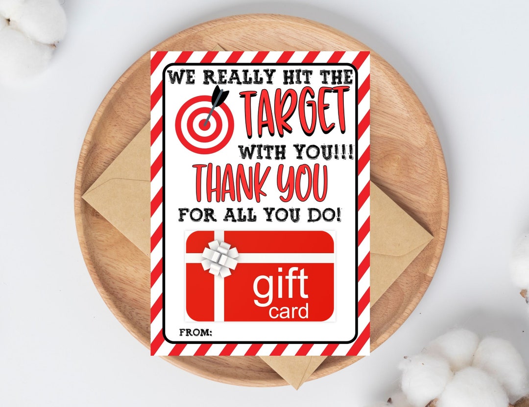 We Hit Target Gift Card Holder Printable, Thank You Gift Card Holder ...