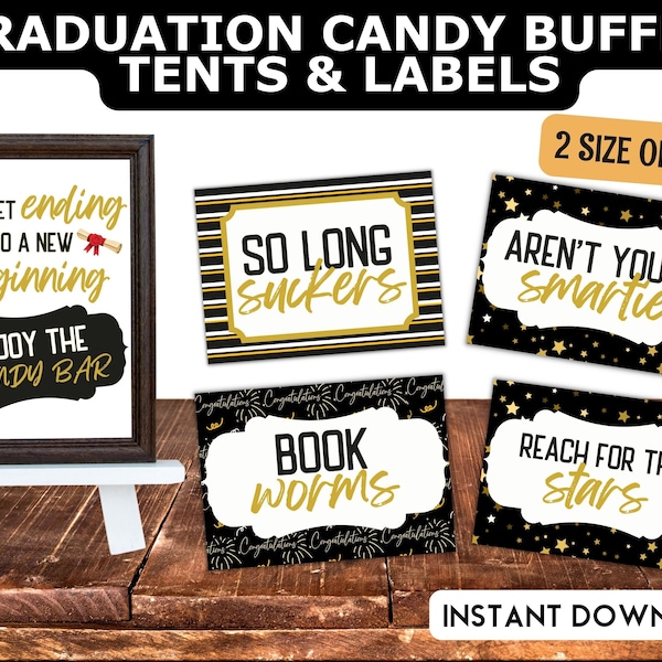 Graduation Candy Labels - Etsy