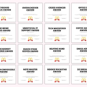 Funny Employee Awards Printable, Staff Employee Appreciation Award ...