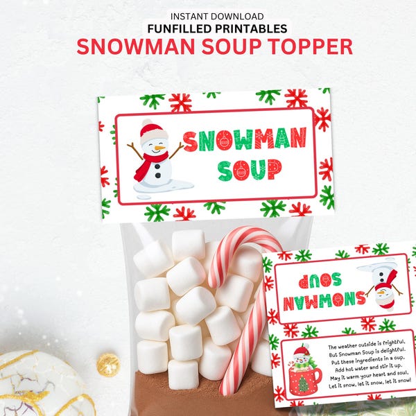 Snowman Soup - Etsy