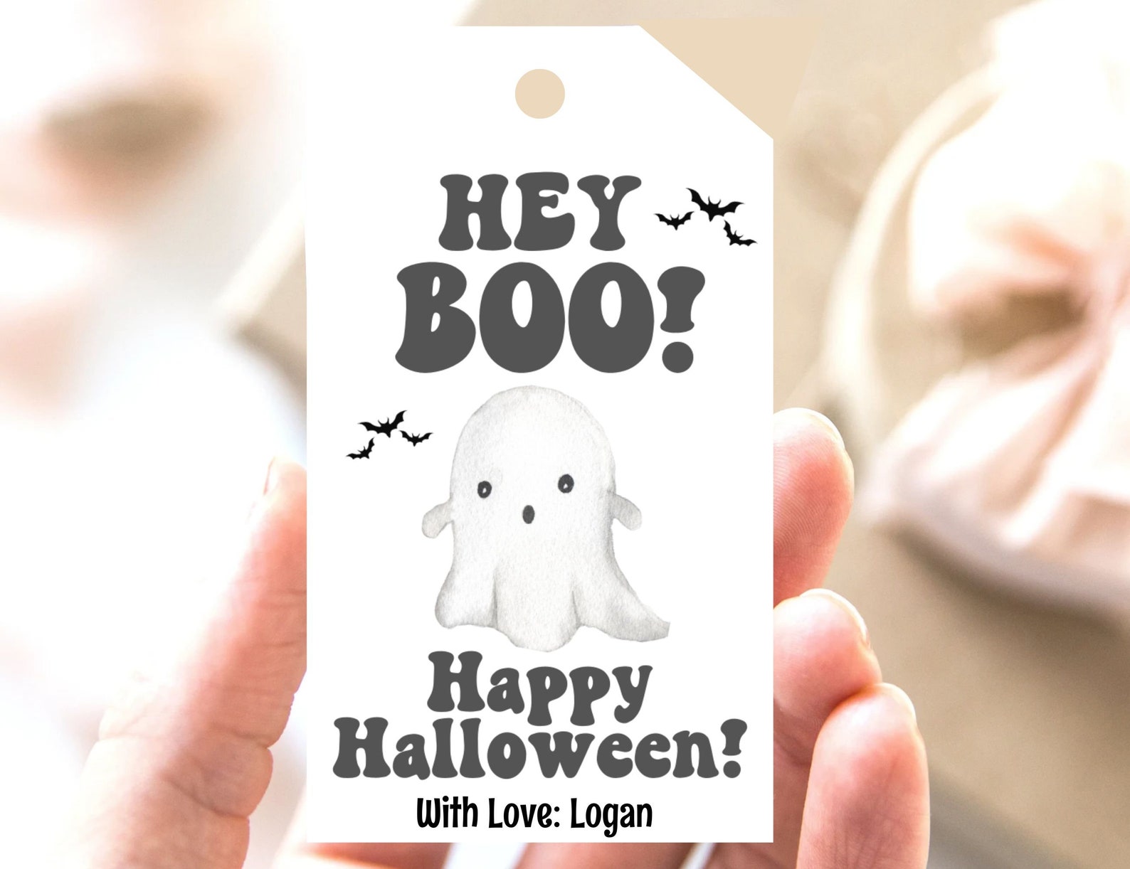 Halloween Favor Tags, Boo Gift Tags, Trick or Treat Favor Tags ...