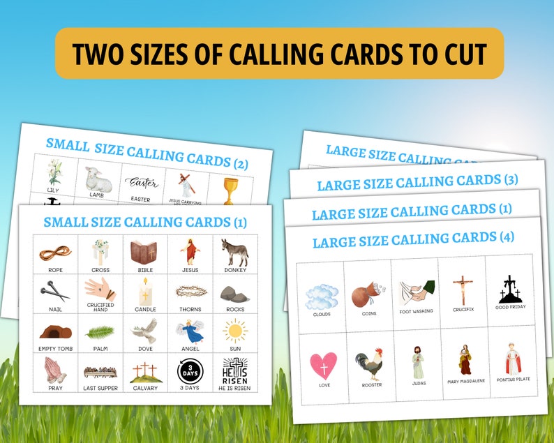 30 Resurrection Bingo Cards, Religious Easter Bingo, Easter Story Kids ...