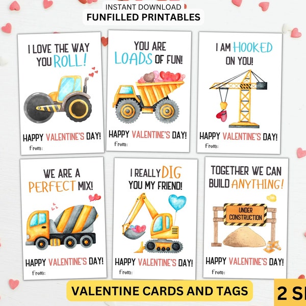 Construction Valentine - Etsy