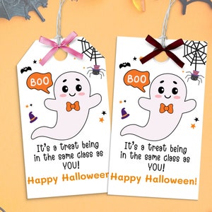 Halloween Classroom Treats Tag, Halloween Classroom Gifts Tag, Same ...