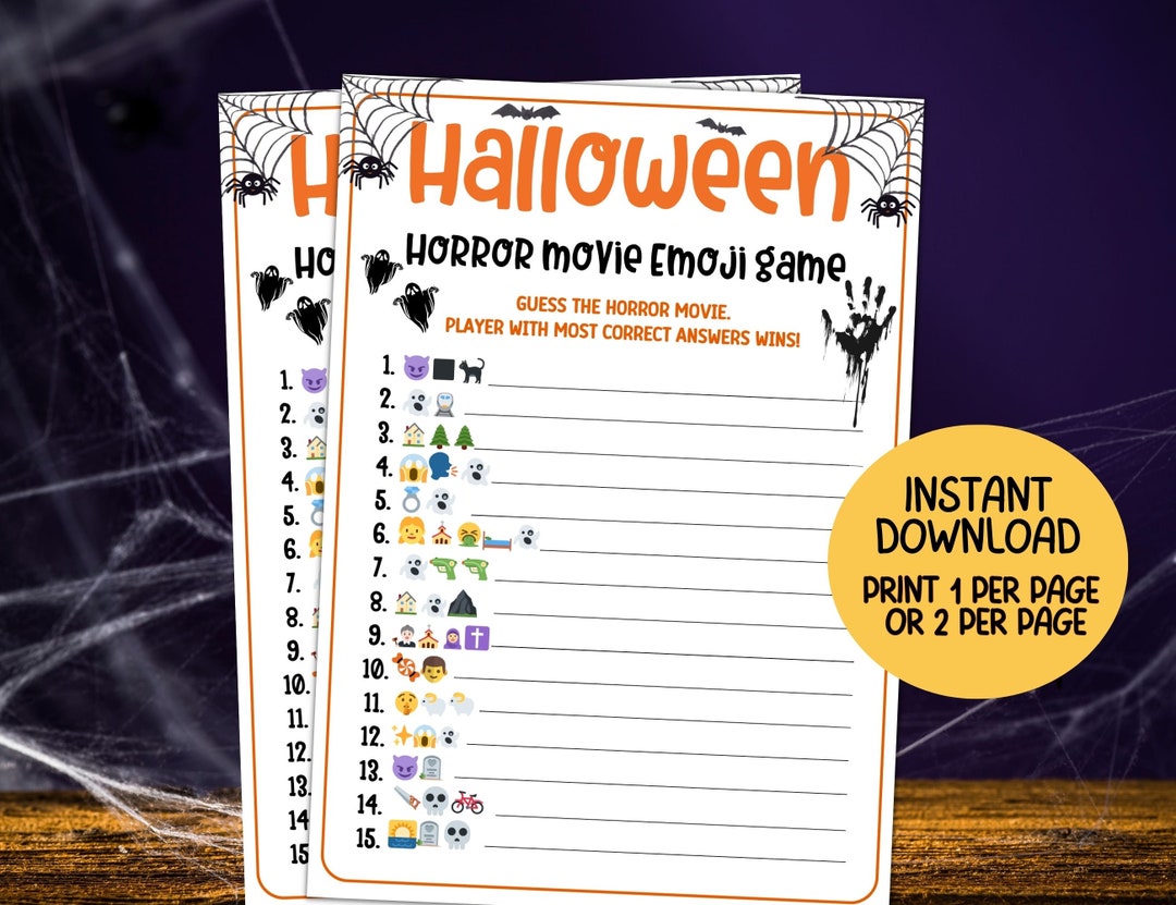 Halloween Movie Emoji Game, Halloween Movie Game, Teen Halloween Games ...