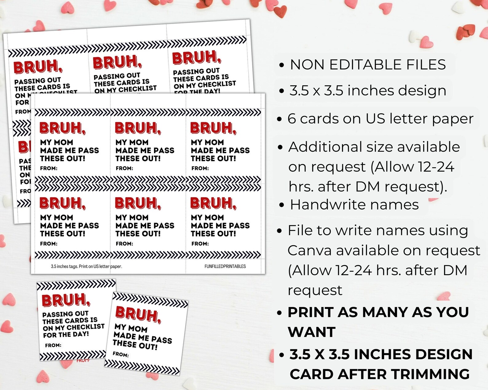 Bruh Boys Valentines Card, Funny Kids Slang Valentines Cards, Preteen ...