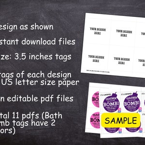 Teacher Appreciation Gifts Tag Bundle, Appreciation Week Gift for ...