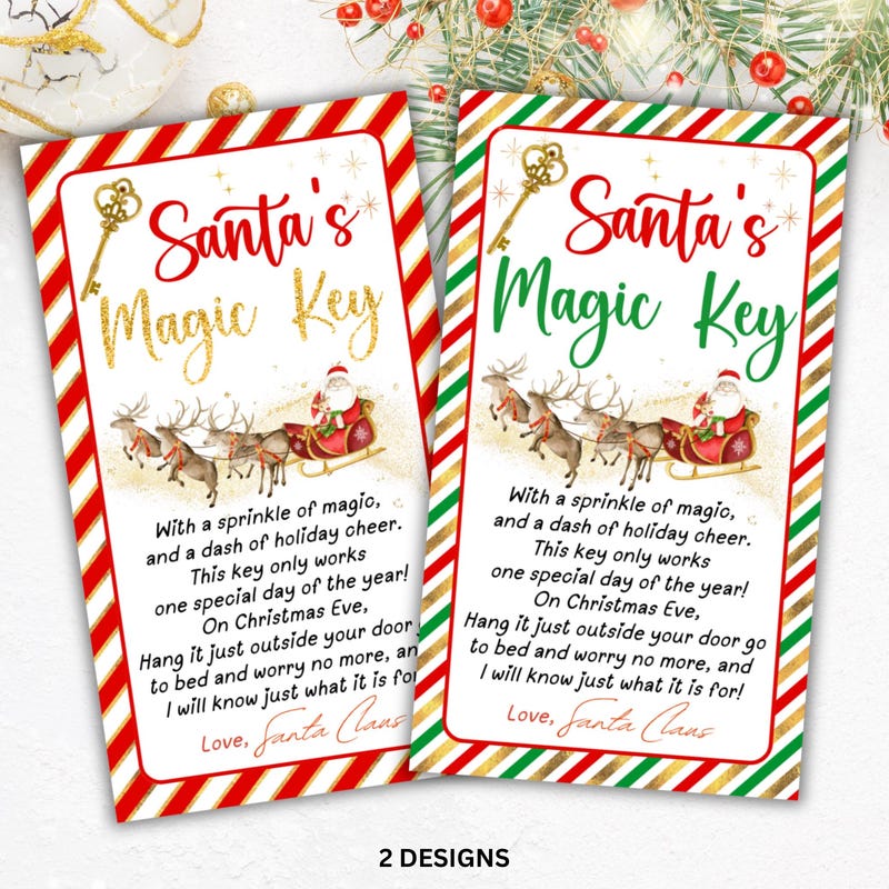Magic Santa Key Tags - Etsy