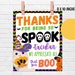 Halloween Staff Appreciation Sign Printable, Halloween Teacher ...