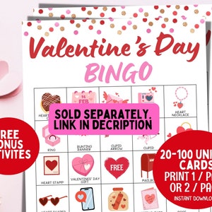 Valentines Day Candy Dice Game, Printable Rolling Hearts Valentine ...