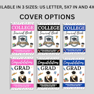 Printable College Gift Card Book, College Survival Book Gift for ...
