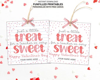 Editable Teacher Valentine Tag, If Teachers Were Flowers I'd Pick You ...