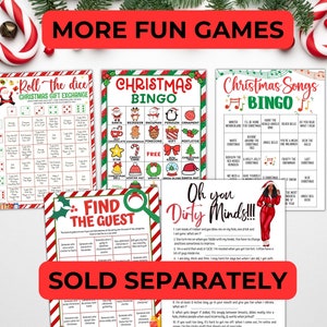 Christmas 5 Second Game, Printable Christmas Game for Kids Teen Adults ...
