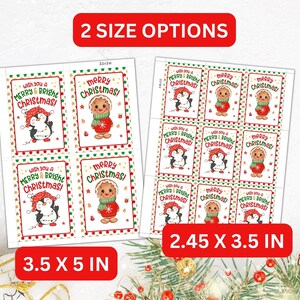 Christmas Candy Cane Holder for Kids, Candy Cane Favors Tags, Candy ...