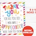 Employee Appreciation Day Sign Printable, Thank You Sign, Appreciation ...