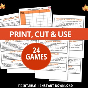 Minute to Win Fall Games, Fun Fall Games, Fall Party Games for Kids ...