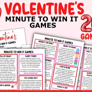 Valentine's Minute to Win It Games, Fun Valentines Party Games With ...