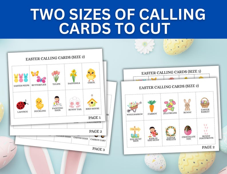 100 Easter Bingo Cards, Easter Bingo Printable Game, Easter Party Game ...