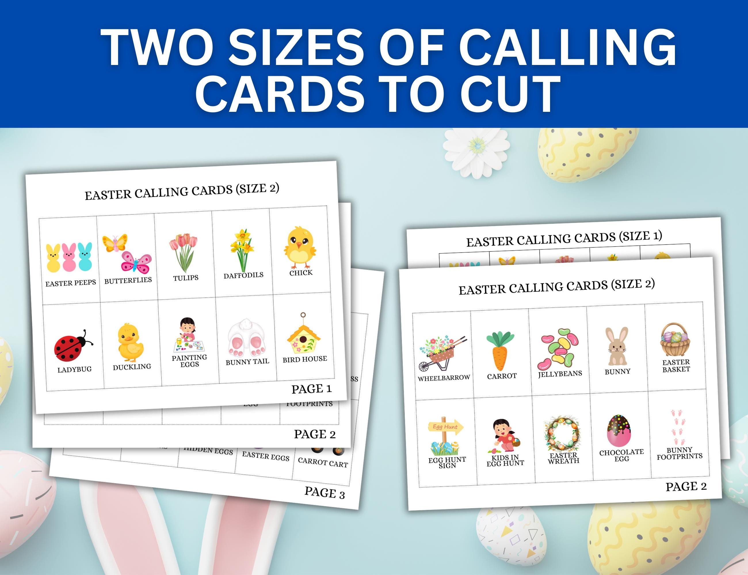 100 Easter Bingo Cards, Easter Bingo Printable Game, Easter Party Game ...