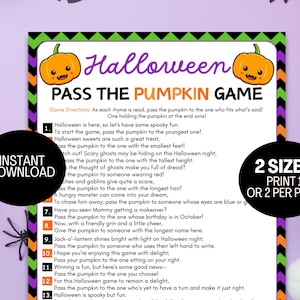 Pass the Pumpkin Game Halloween Games for Kids, Halloween Class Kids ...