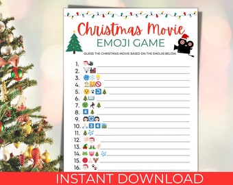 Christmas Movie Emoji Game Printable for Holiday Party - Etsy