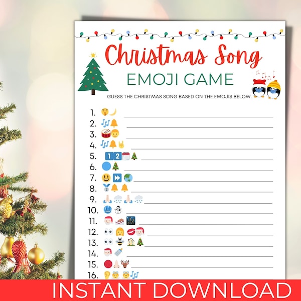 Emoji Christmas Songs - Etsy