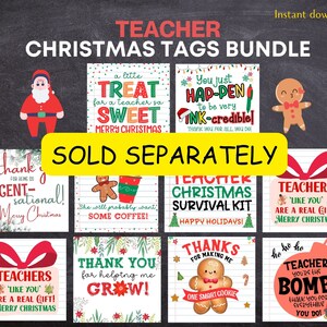 Kids Christmas Gift Tag, Christmas Treat Bag Tags for Classmates ...