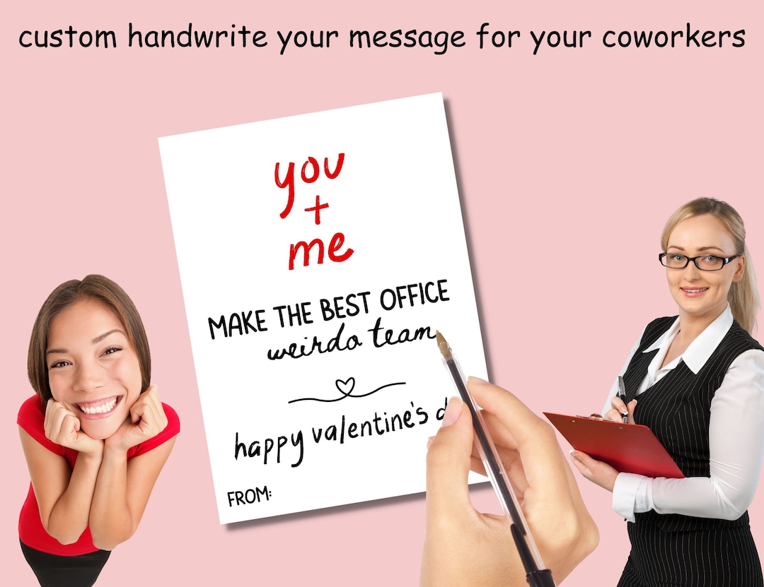 Coworker Valentine, Funny Valentine Card, Office Valentine Gift for ...