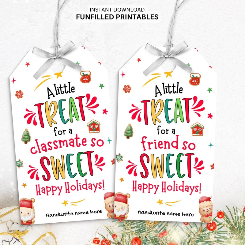 Christmas Treat Tags - Etsy