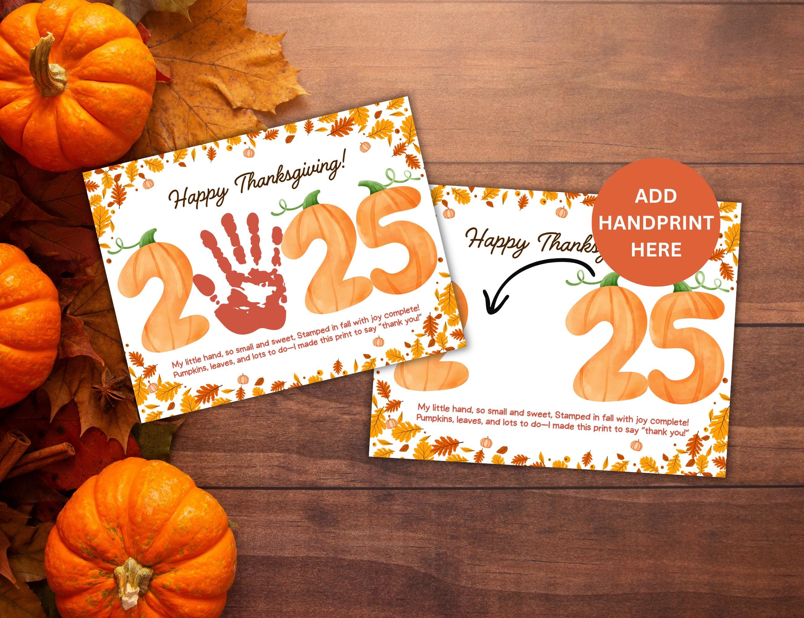 Thanksgiving Handprint Craft 2025 Thanksgiving Handprint Keepsake ...