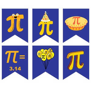 Pi Day Banner Printable Happy Pi Day Banner Pi Bunting Pi - Etsy