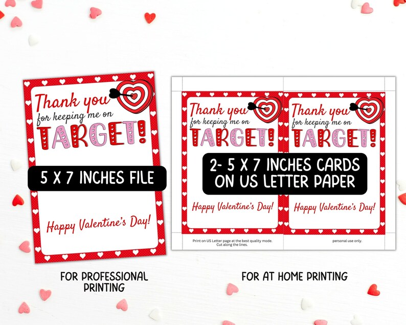 Thanks for Keeping Me on Target Valentine Gift Card Holder, Teacher ...