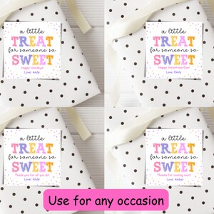 A Little Treat for Someone Sweet Treat Tag, Editable Treat Bag Tag ...