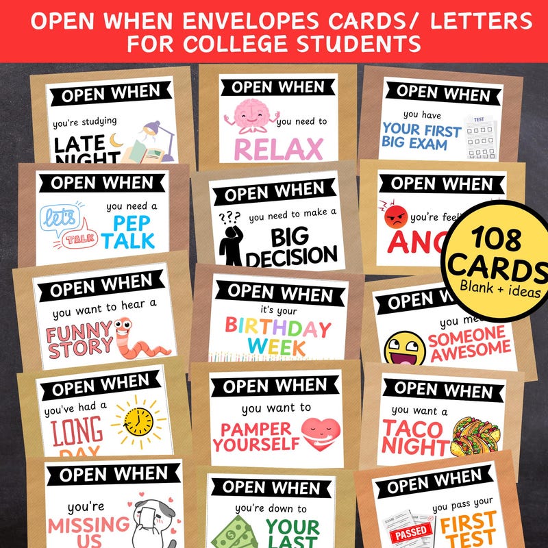 Open Me When Care Package - Etsy