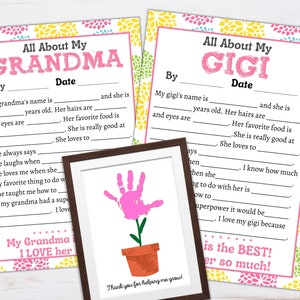 Personalized Mother's Day Gift for Grandma Gigi, All About Grandma Gigi ...