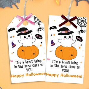 Halloween Class Gift Tags, Classroom Halloween Treats, Classmates ...