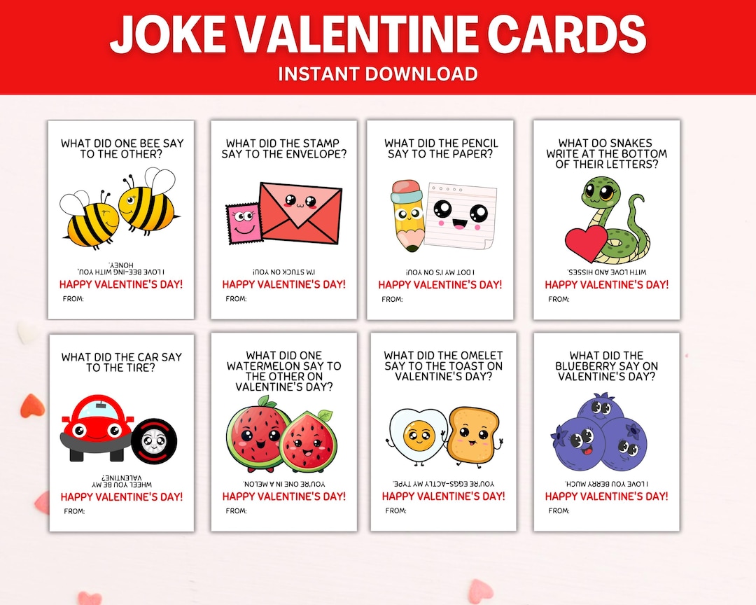 Joke Valentines Day Cards, Funny Valentines Cards for Kids, School ...