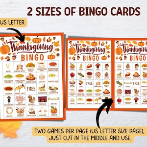 20 Thanksgiving Bingo Cards, Thanksgiving Games, Family Thanksgiving ...