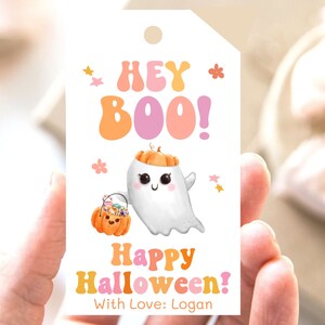 Halloween Favor Tags, Boo Gift Tags, Trick or Treat Favor Tags ...