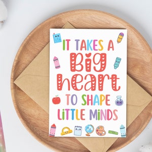 Teacher Appreciation Card Printable, Teacher Thank You Card, Back to ...